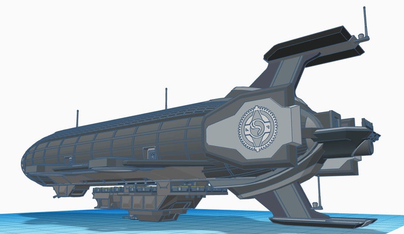 Armored Airship Blimp Model STL File - Etsy