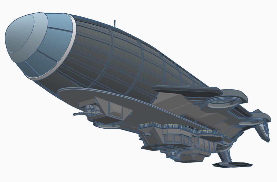 Armored Airship Blimp Model STL File - Etsy UK