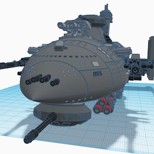 Incursion-class ARES Attack Starship STL FILE - Etsy