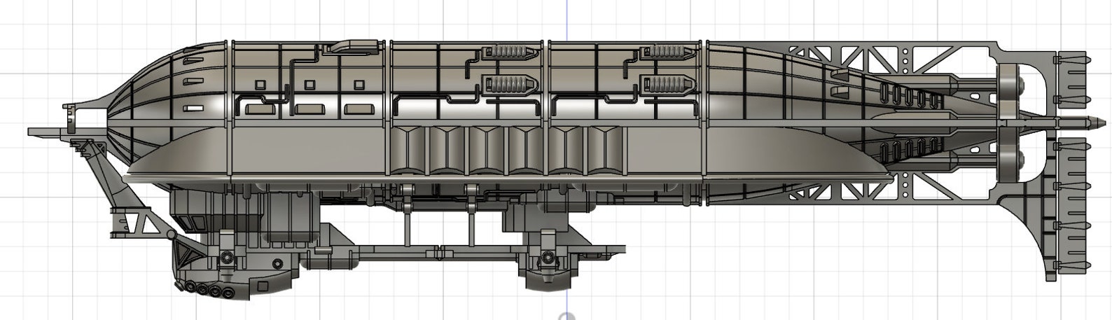 Prydwen Airship STL File for 3D Printing - Etsy
