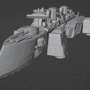 Triton skyship Fictional Warship STL File for 3D Printing - Etsy