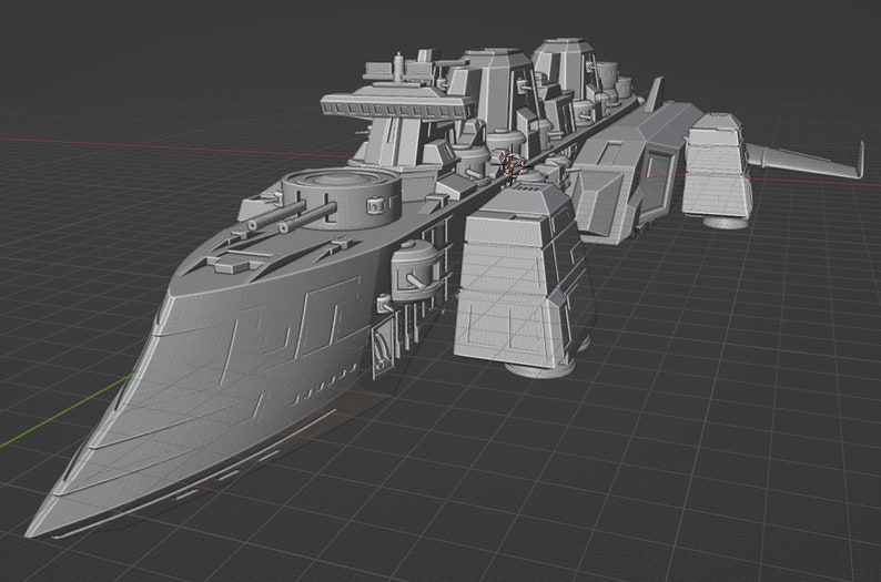 Triton skyship Fictional Warship STL File for 3D Printing - Etsy