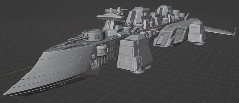 Triton skyship Fictional Warship STL File for 3D Printing - Etsy