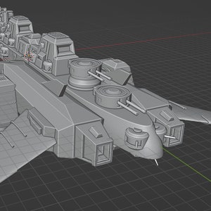 Triton skyship Fictional Warship STL File for 3D Printing - Etsy
