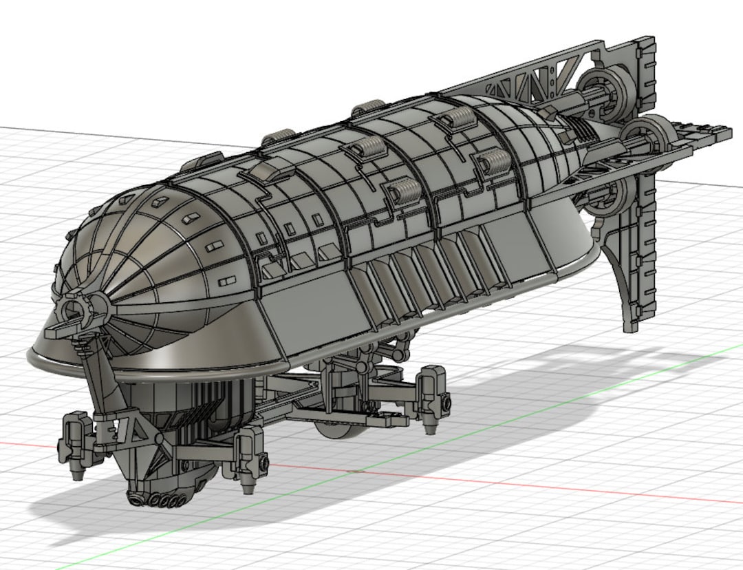Prydwen Airship STL File for 3D Printing - Etsy UK