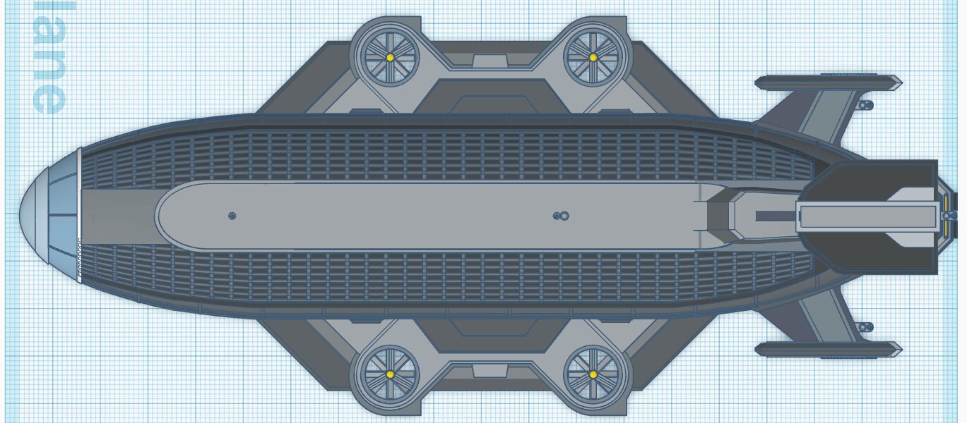 Armored Airship Blimp Model STL File - Etsy Canada