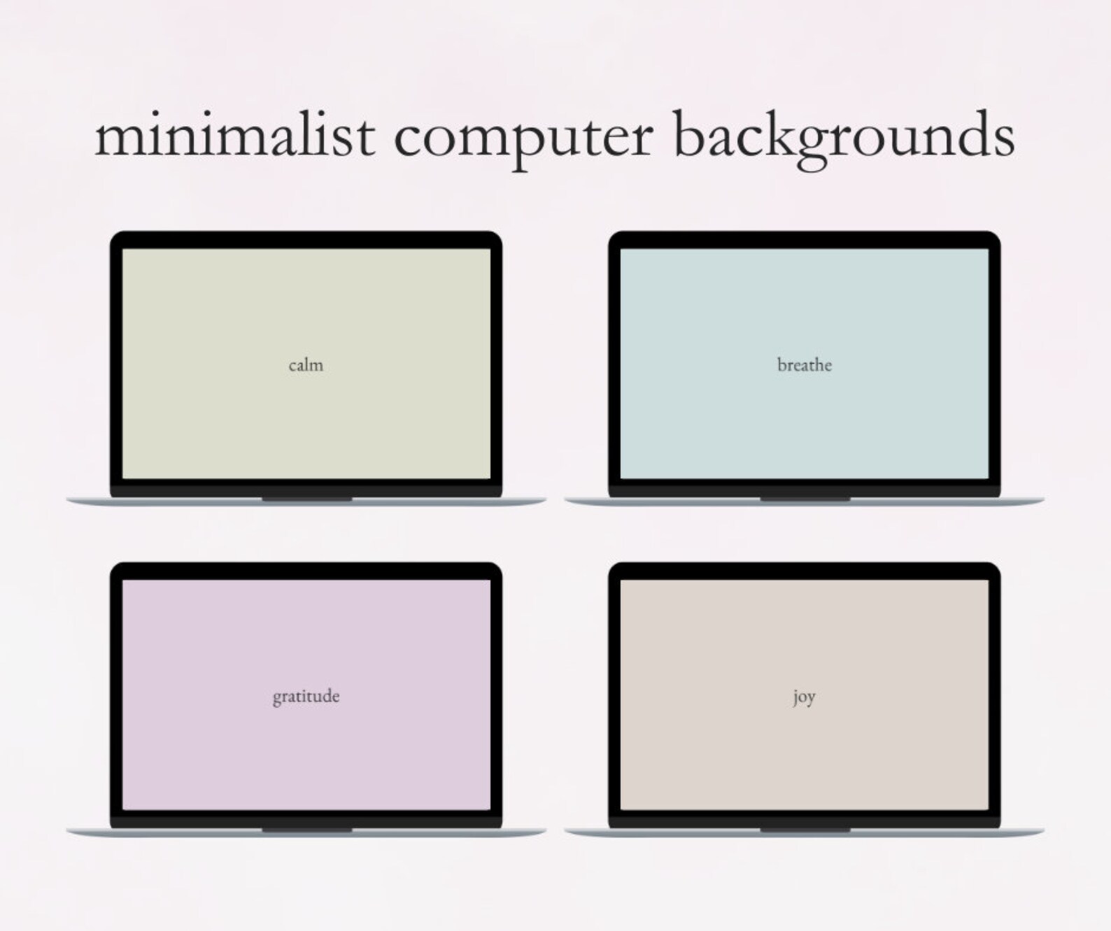 Minimalist Computer Backgrounds | Digital Downloads - Etsy