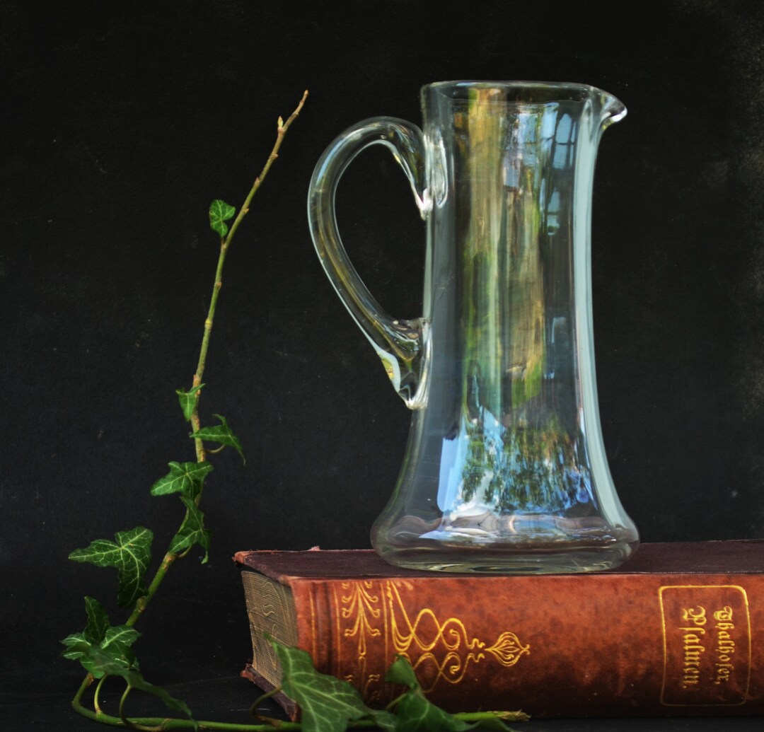 Blown Glass French Bistro Pitcher Art Nouveau Era Decanter 0.5 L - Etsy