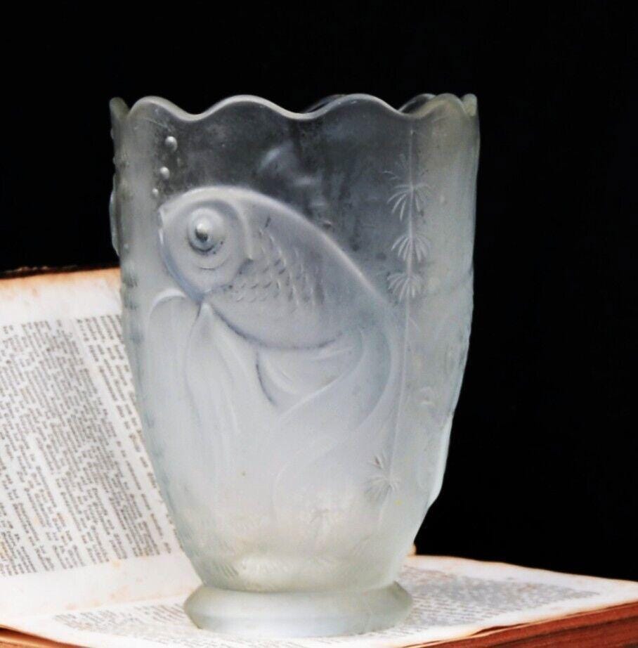 Art Deco Josef Inwald Barloc Satin Glass Fish - 13 Cm Tall - Etsy