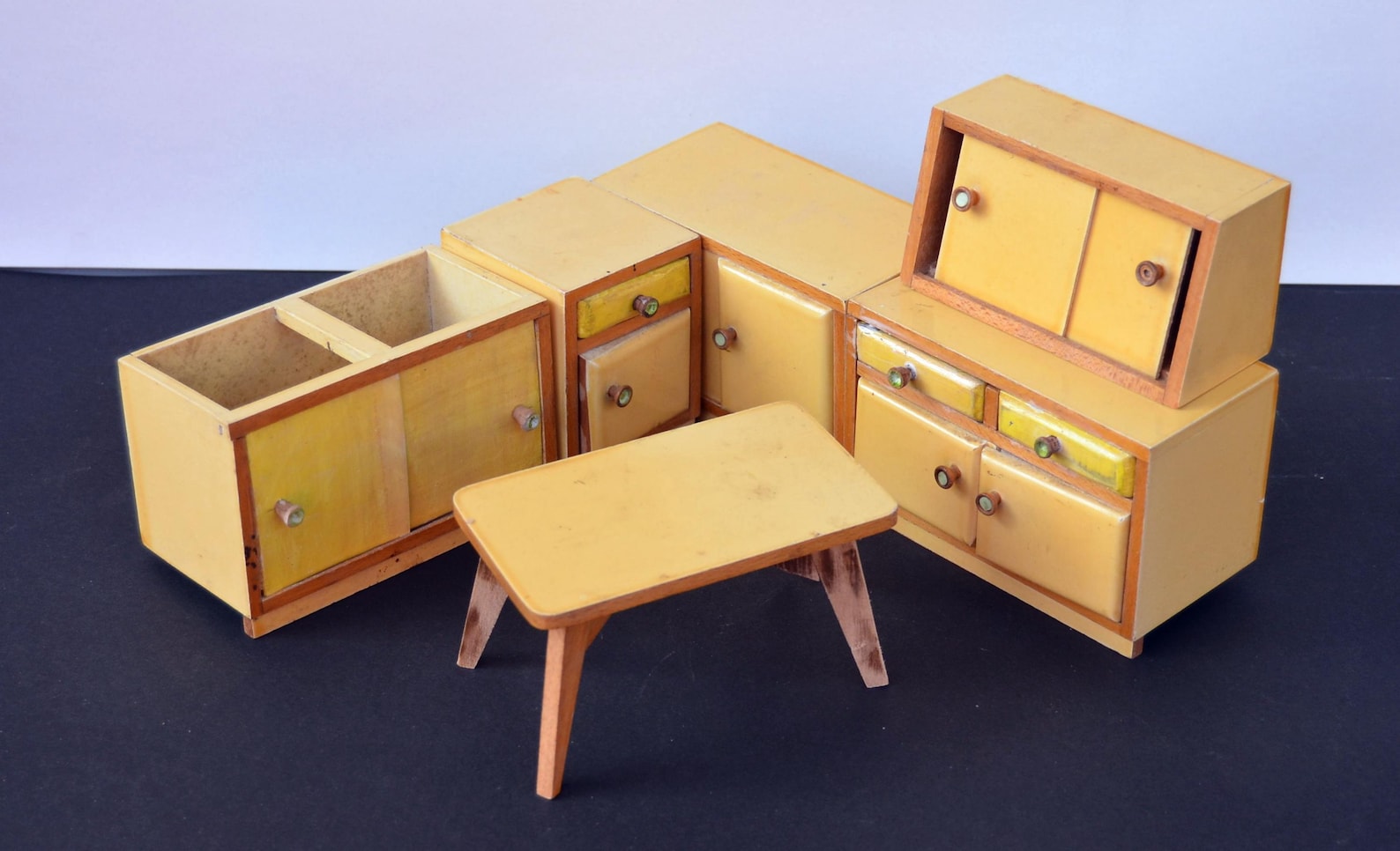 Linus Dahnert Kitchen Set for the Dolls' House in Art Deco Style ...