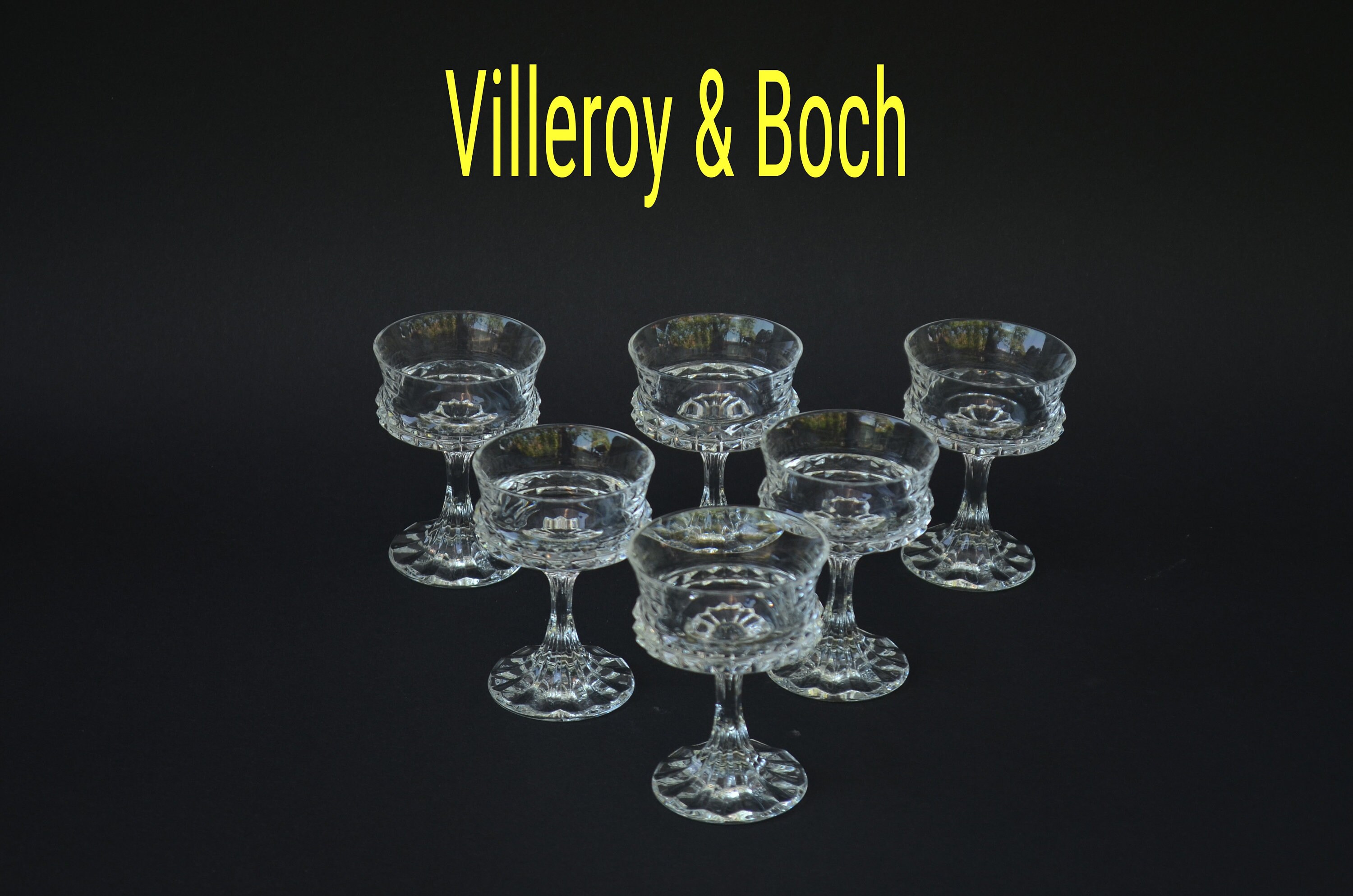 Vintage 70's Villeroy & Boch Set LikÖrschale Lucretia Cup Glases - Etsy