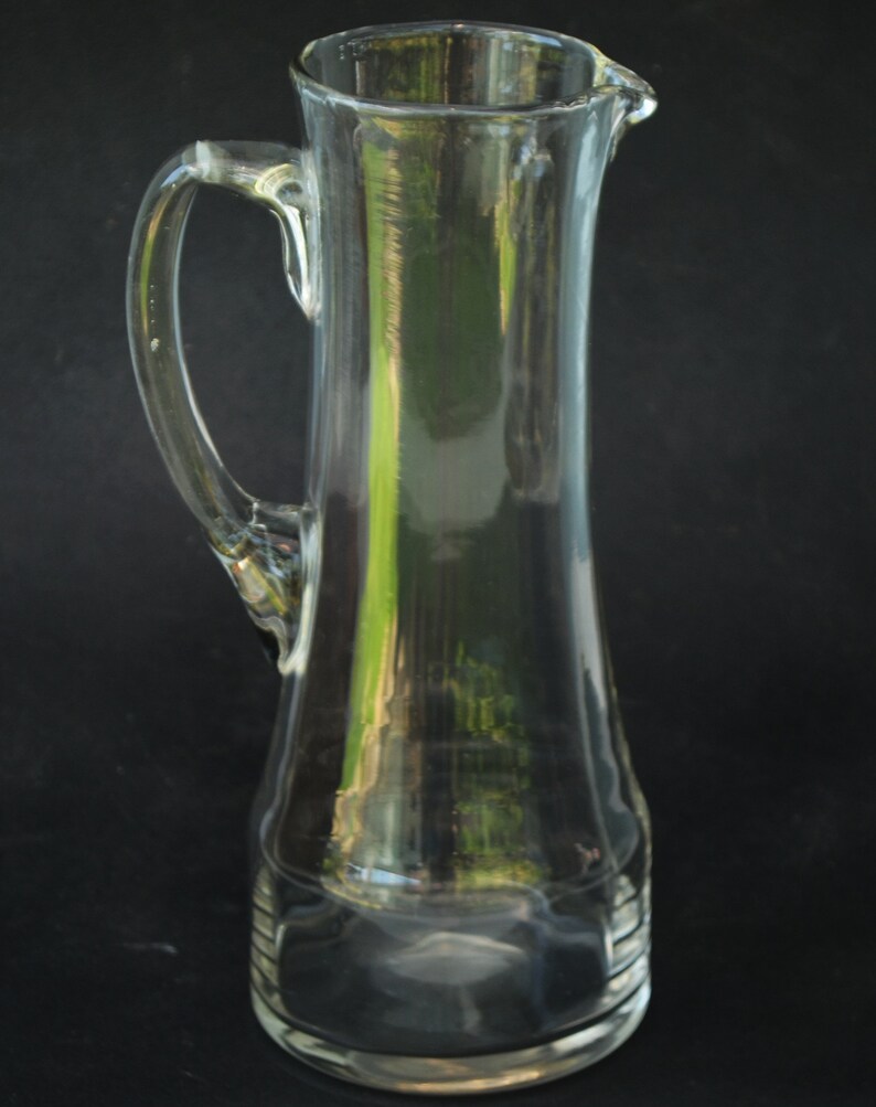 Blown Glass French Bistro Pitcher Art Nouveau Era Decanter 1 L - Etsy