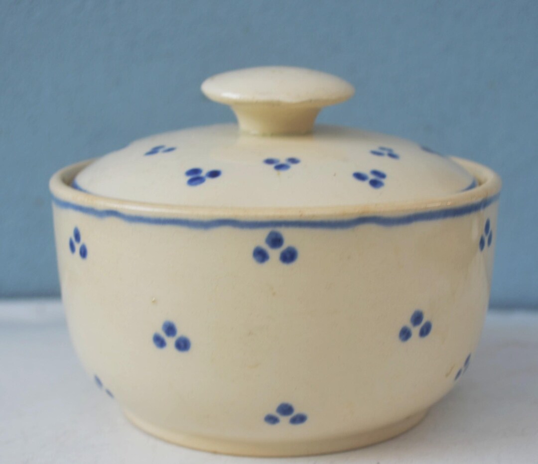 Sarreguemines Vintage Sugar Box or Vintage Bomboniera Sarreguemines - Etsy
