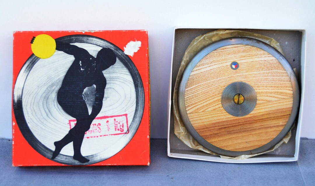 1 Kg Wood Discus - Track & Field Training - Made in Czechoslovakia - Etsy