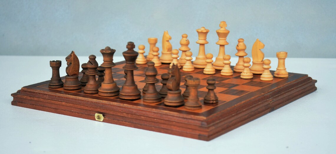 Travel Magnetic Chess Henri Chavet Repro Set in Original Box - Etsy