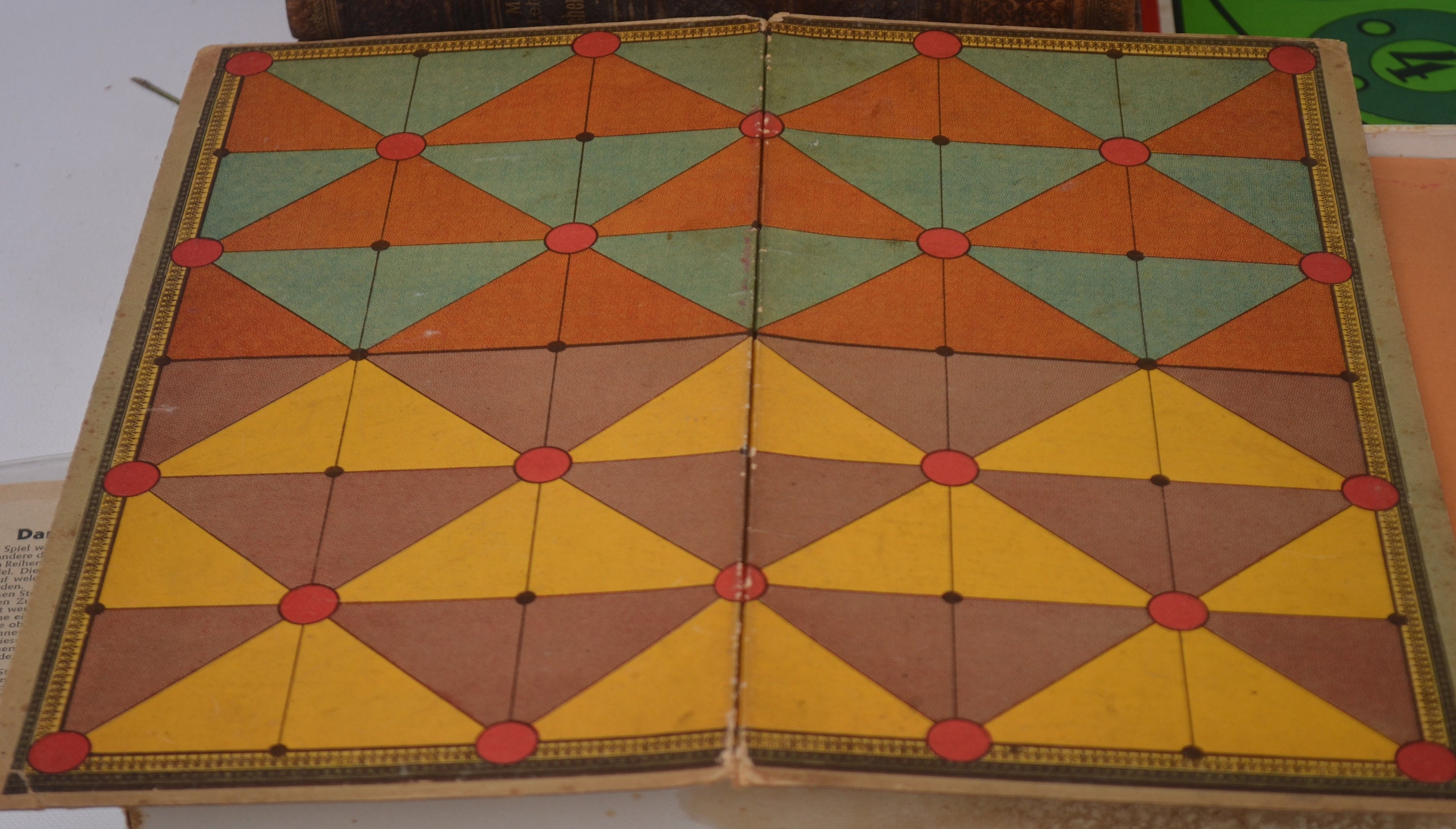 Antique German Board Game With Pewter Dogs Figurines Spielemagazin -JF ...