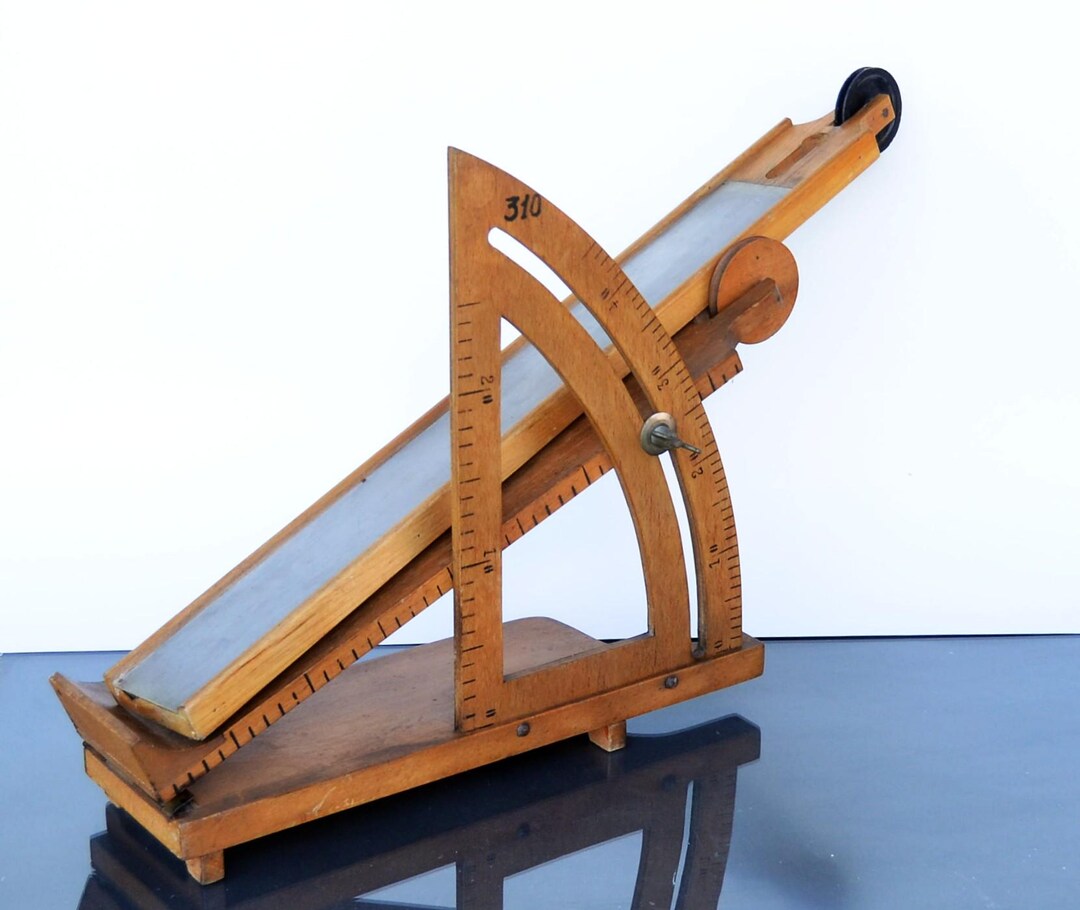 Mid Century Scholastic Scientific Instrument Inclined Plane With Angle ...