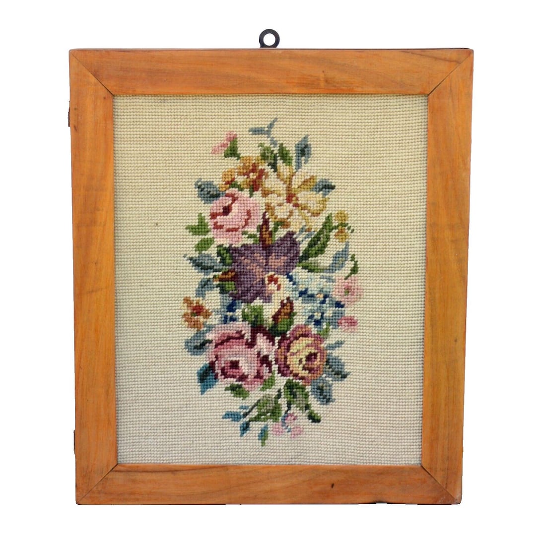 Antique Wall Keeper Key Box With Embroidery or Key Holder Rack ...
