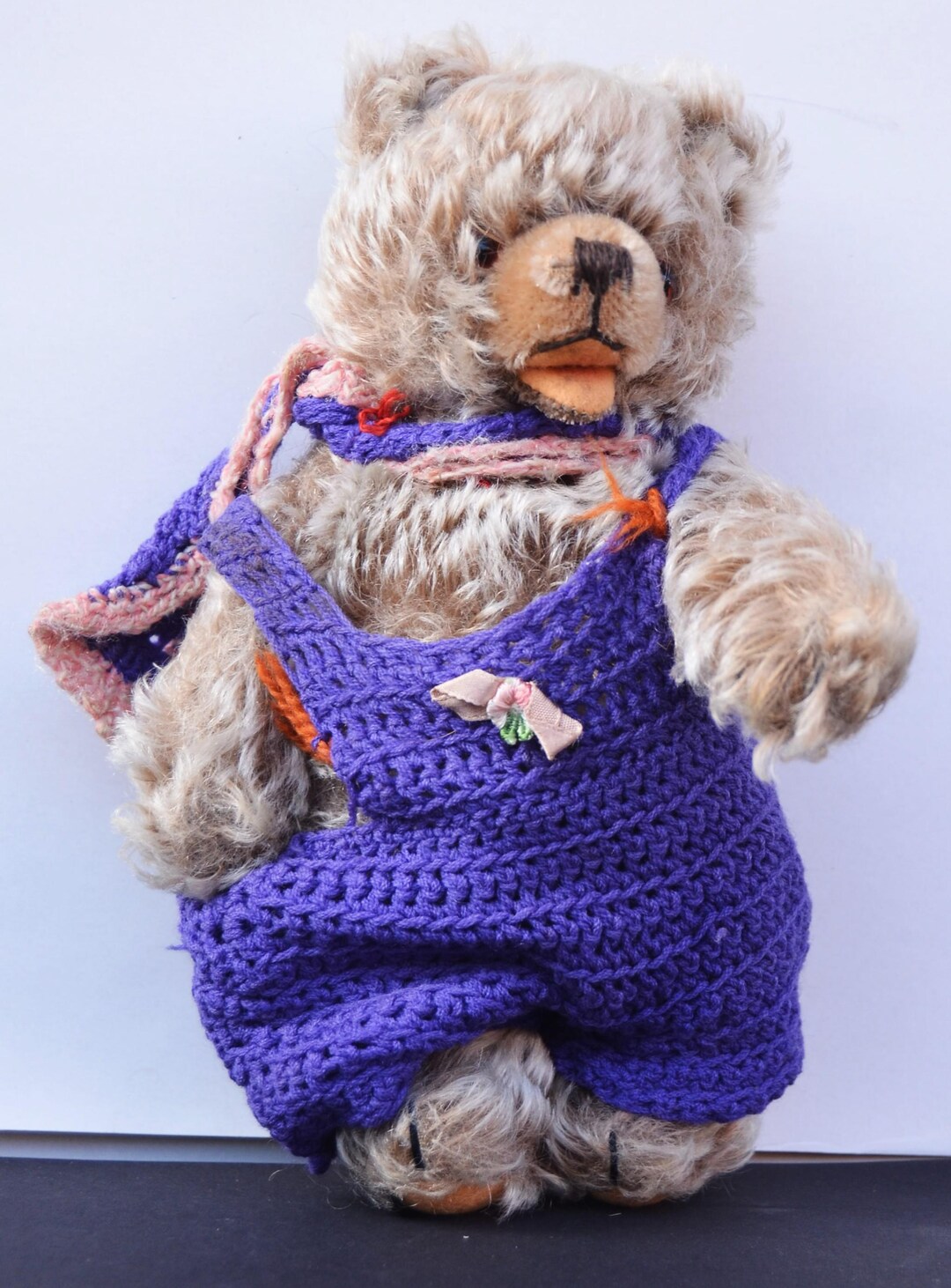 Vintage Steiff Hermann Teddy Bear Zotty Squeeze Toy Mohair Jointed ...