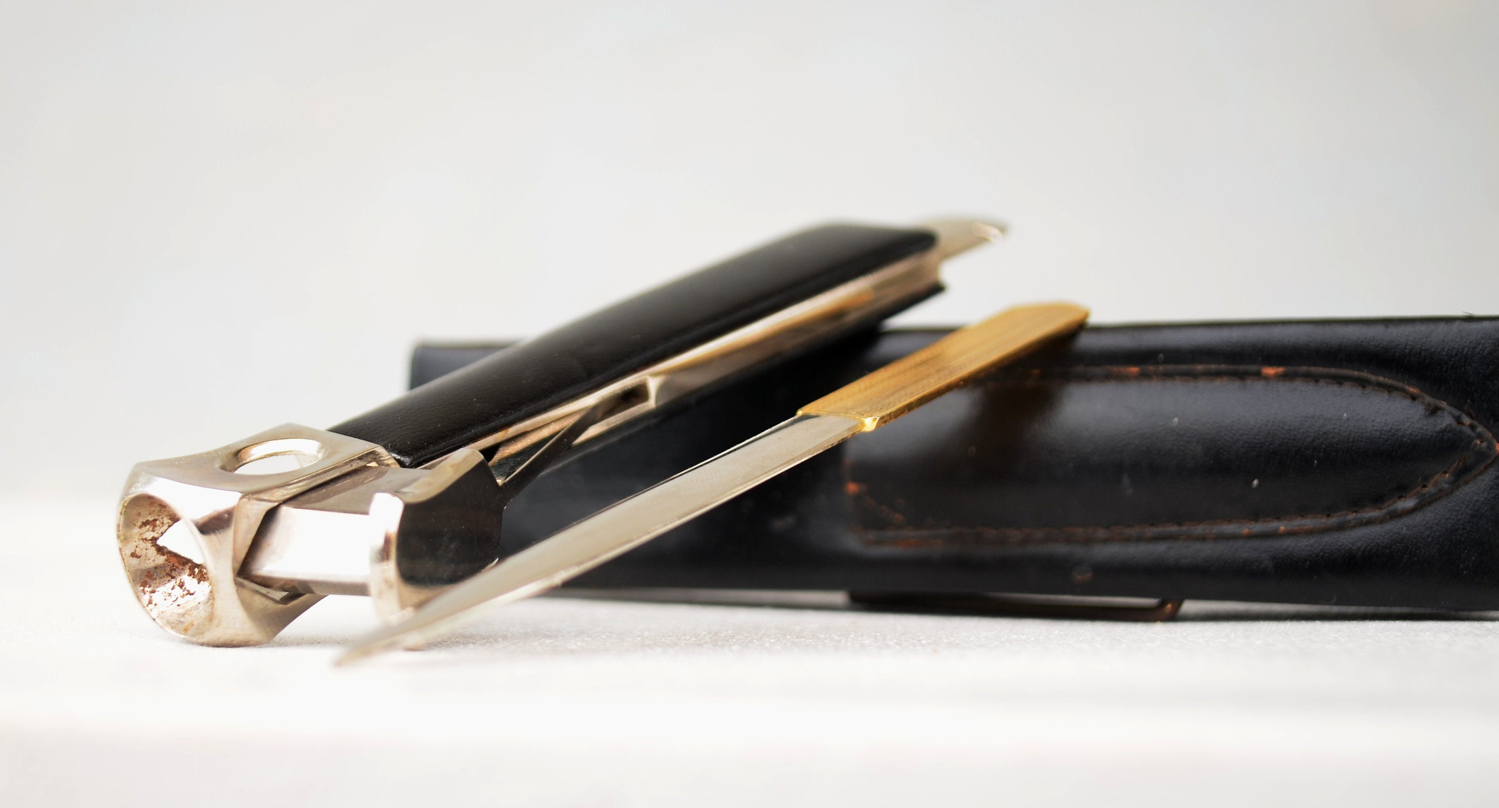 Mid Century Letter Clip Office Desk Set Paperclip and Cutter - Etsy