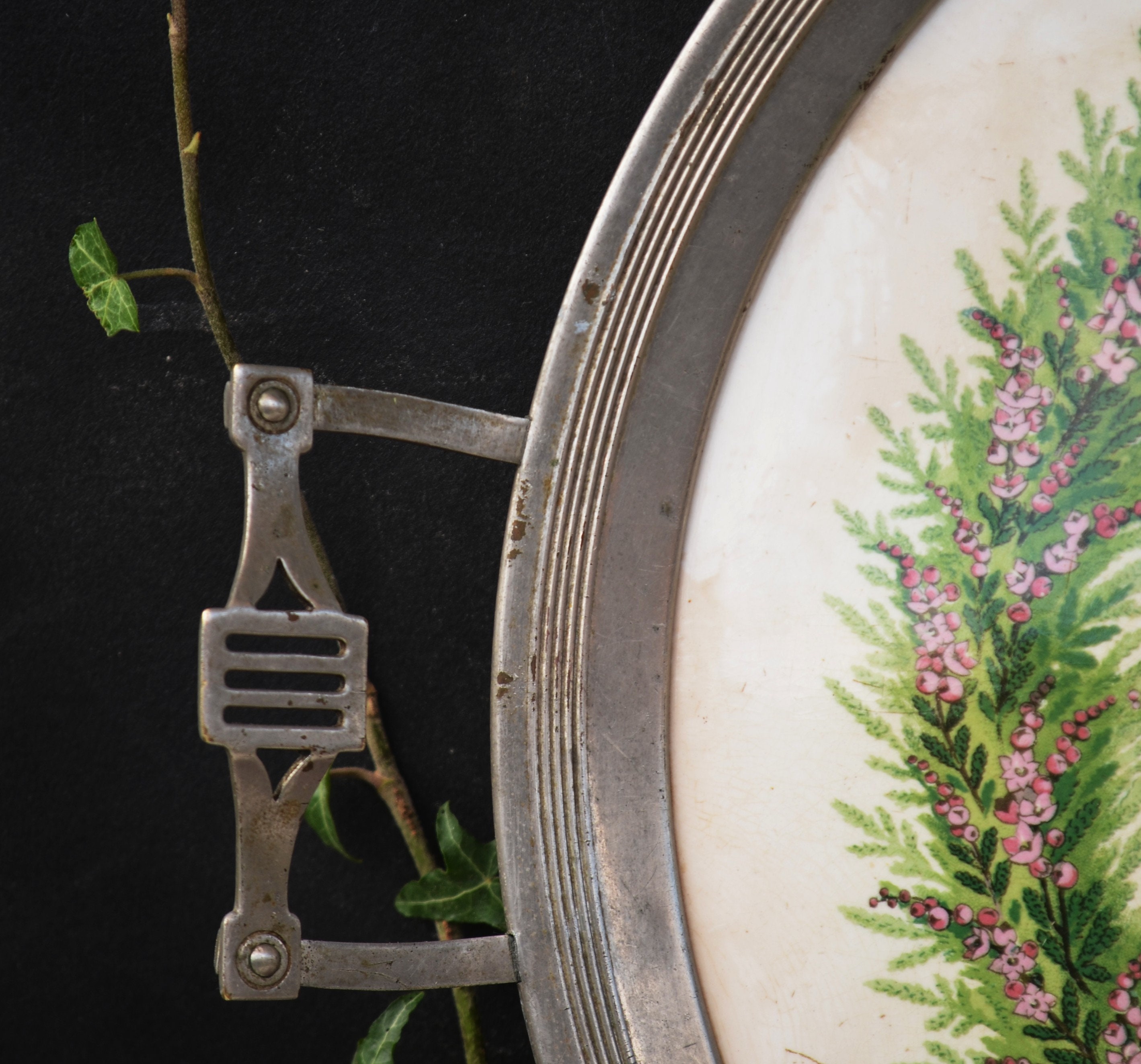 1900 WMF Jugendstil, Art Nouveau Ceramic and Chrome Plated Tray - Etsy