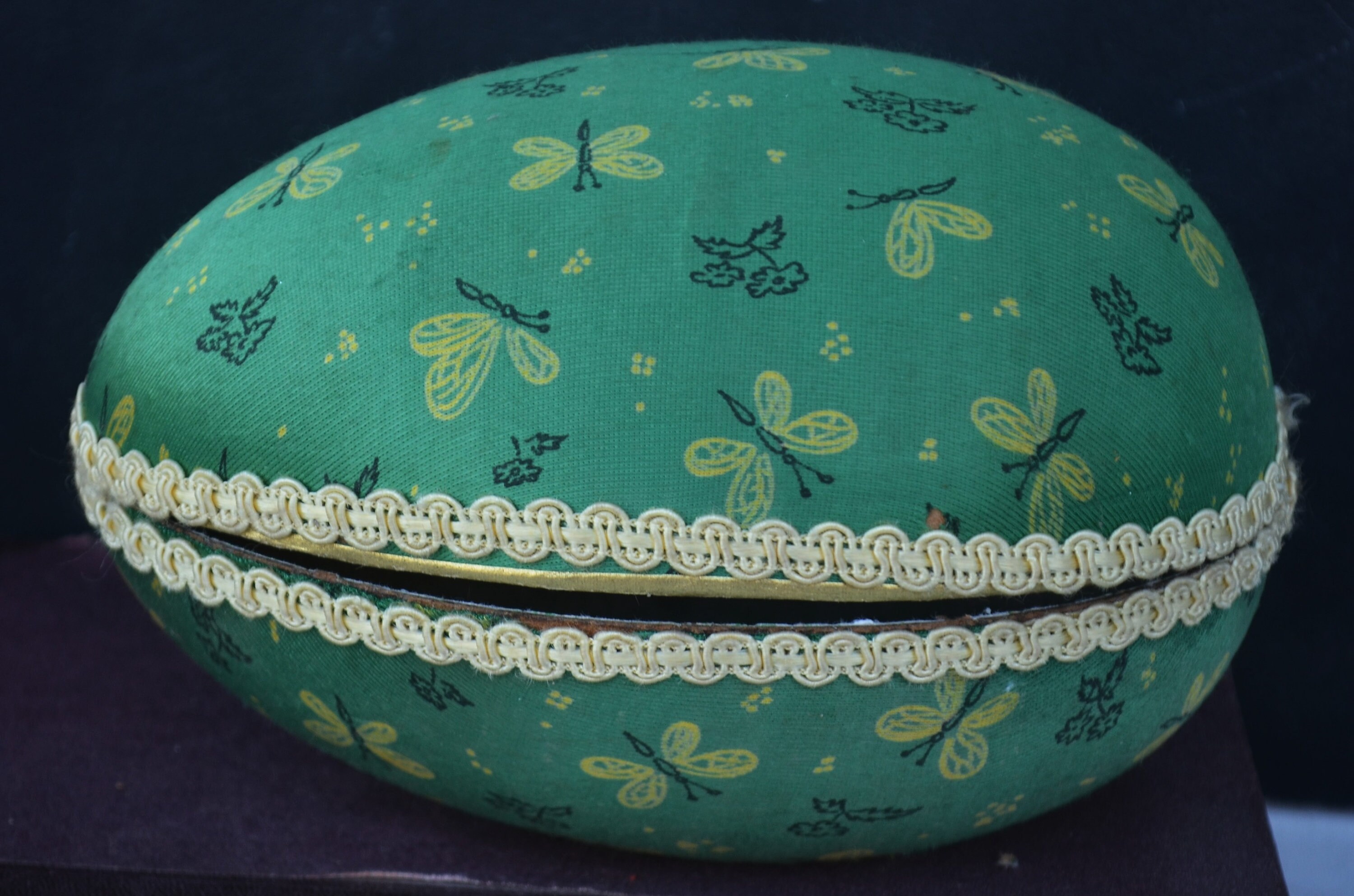 Vintage German Easter Egg Candy Container Silk - Etsy
