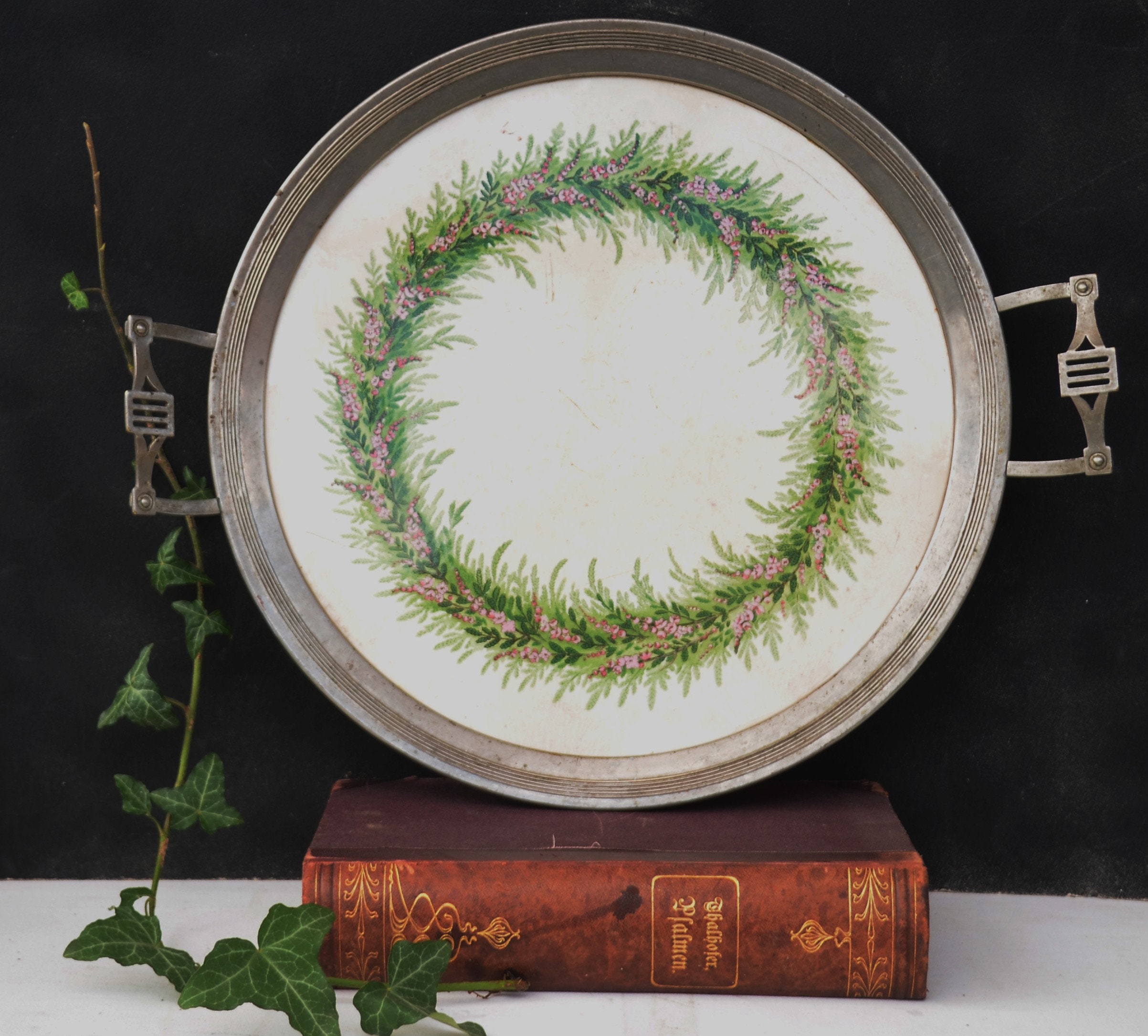 1900 WMF Jugendstil, Art Nouveau Ceramic and Chrome Plated Tray - Etsy