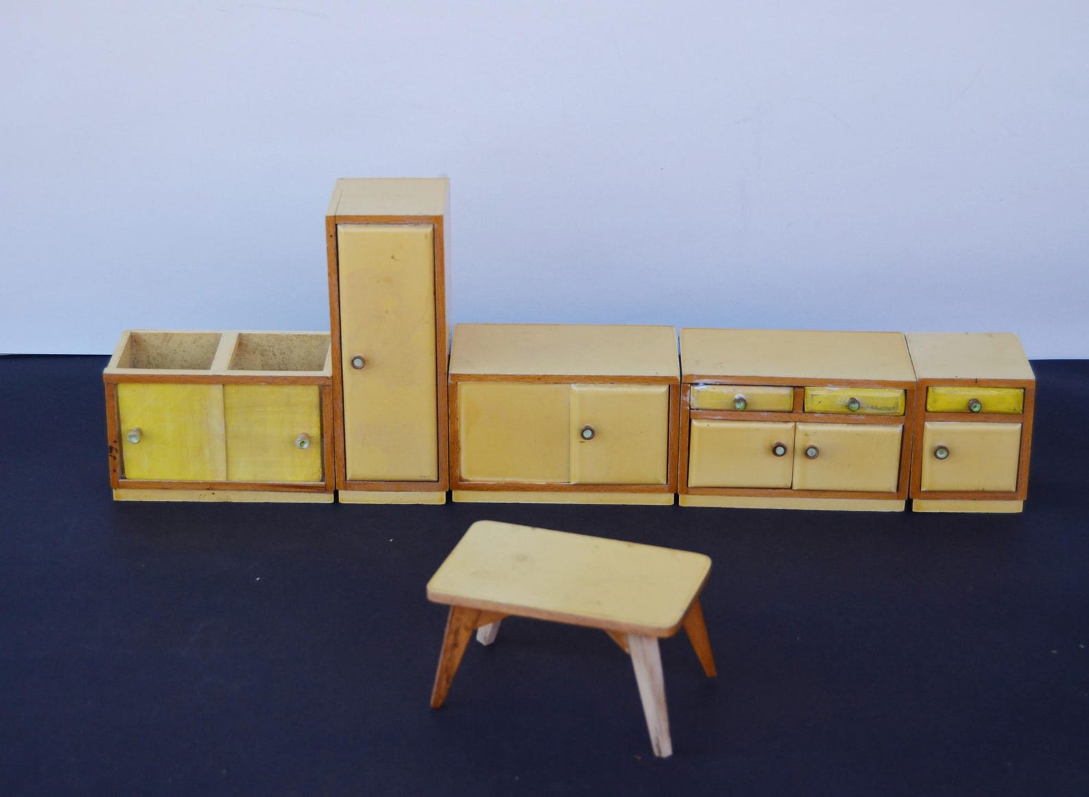 Linus Dahnert Kitchen Set for the Dolls' House in Art Deco Style ...