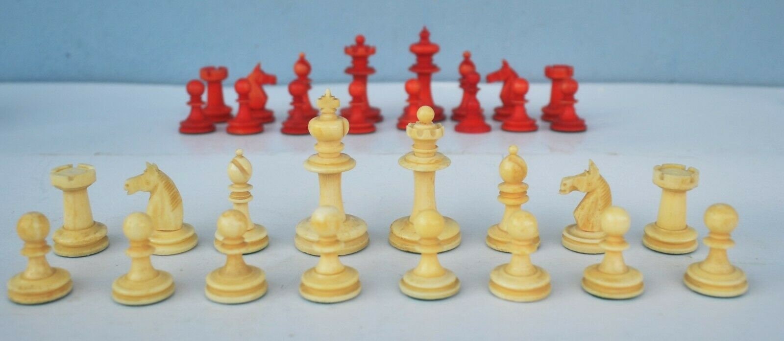 Carved Bovine Bone Chess Set Staunton Uhlig Made King 62 Mm - Etsy