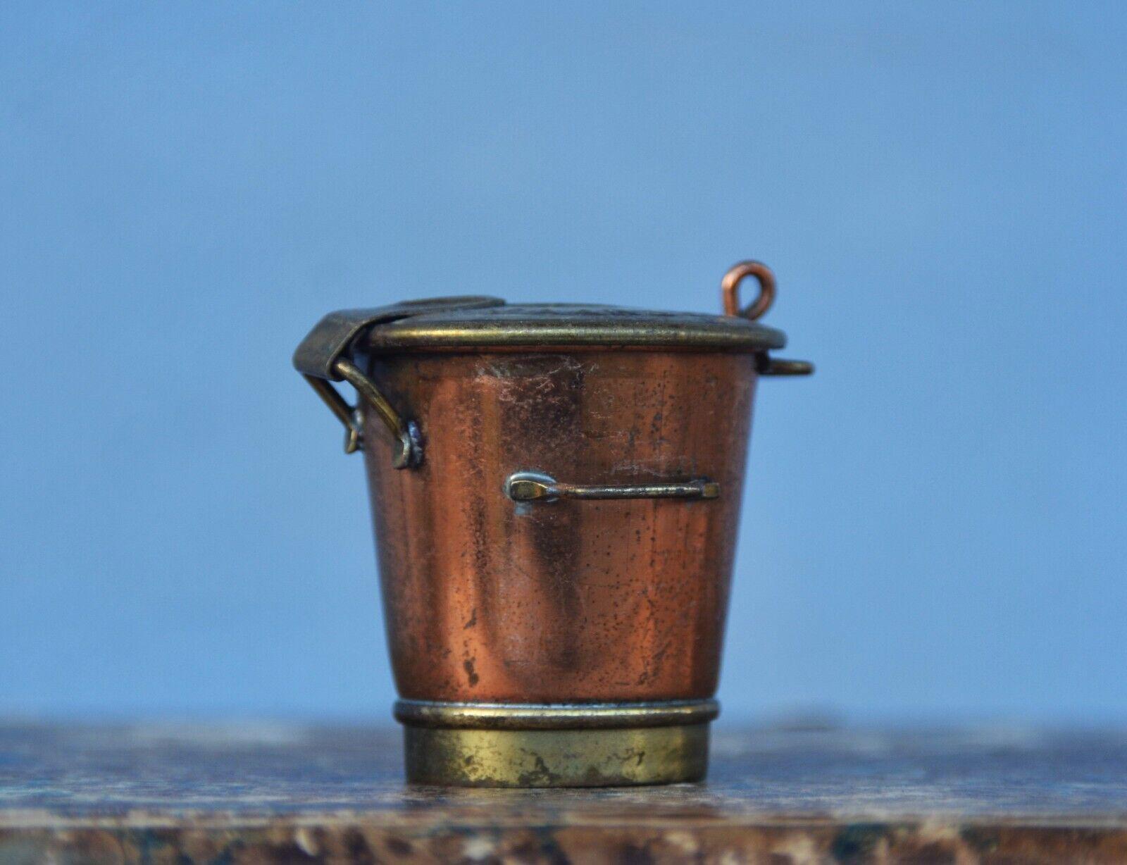 Copper Miniature Dustbin: Vintage Dutch Dollhouse Figurine - Etsy