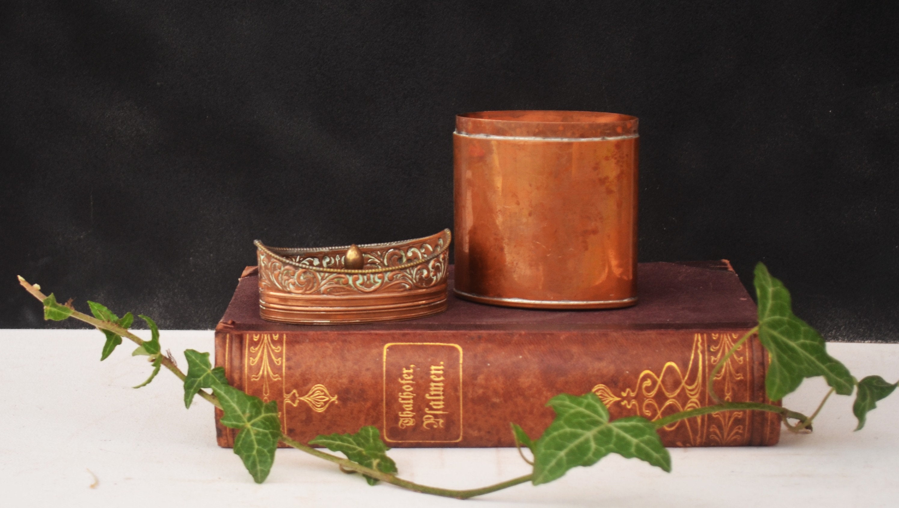 Antique Dutch Tea or Tabacco Lidded Jar Repousse With Relief Copper ...