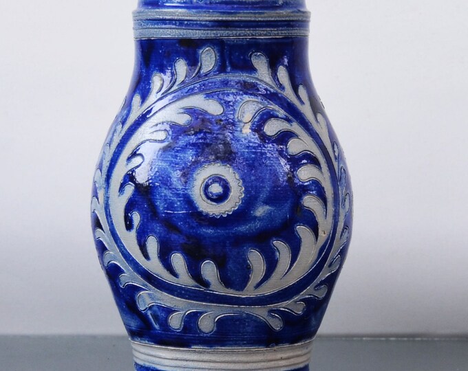 Antique Westerwald German Salt Glazed Stoneware, 2L Crock - Etsy