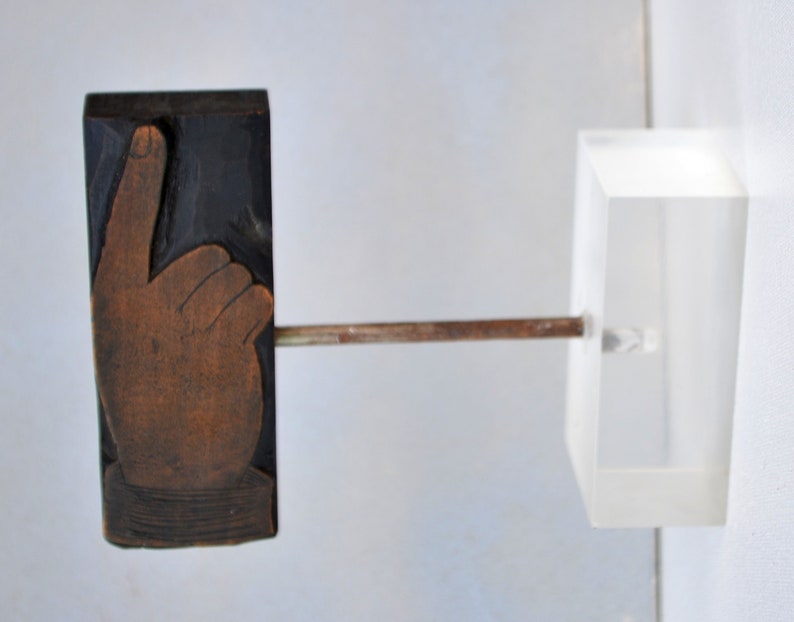Antique Wooden Pointing Finger for Printing or Letterpress - Etsy