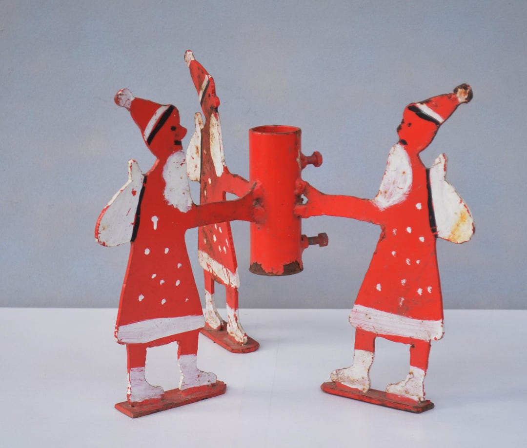 Christmas Tree Stand Communist Era With Santa Claus - 1950 - 1970 - Etsy