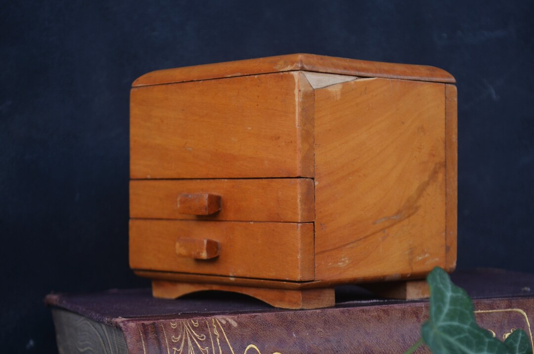 Mid Century Wood Cigarette Dispencer Humidifier - Etsy