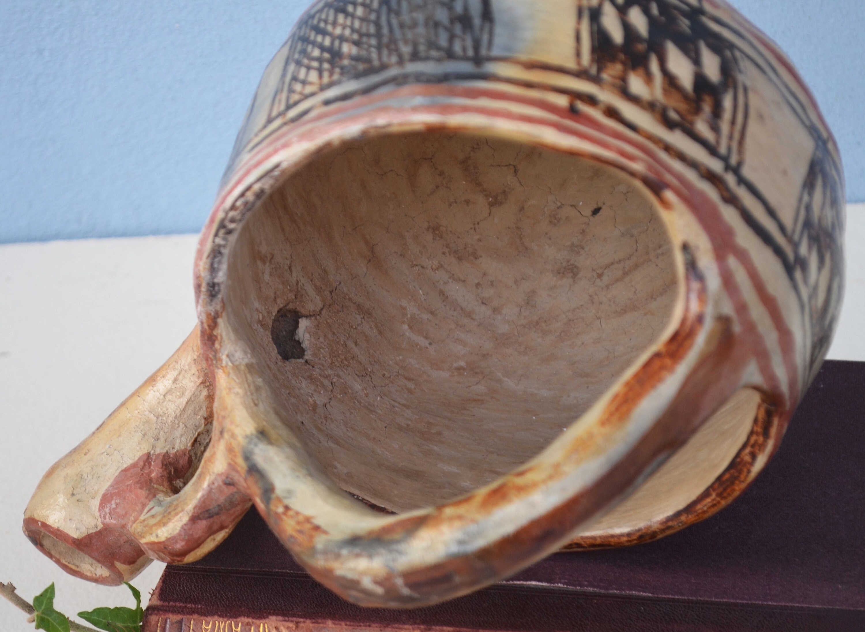 Old African Culture Berbere Kabyle Clay Pottery Vessel Early XX Century ...