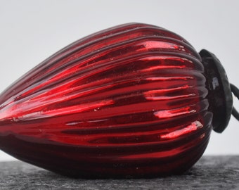 Ruby Red Glass Globe - Etsy