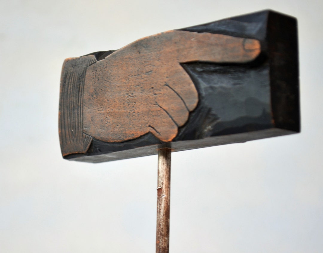 Antique Wooden Pointing Finger for Printing or Letterpress - Etsy