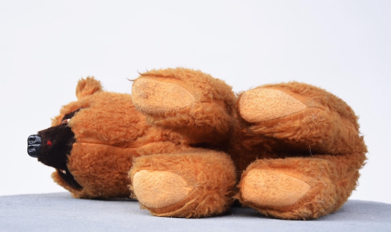 Vintage From 1970's Carnival Brown Bear Toy Mohair Teddy Walking Bear ...