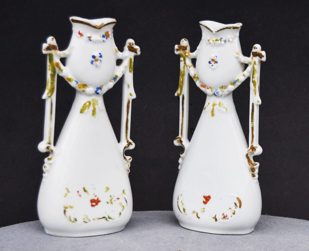 Pair of Altar Church Vases Painted Circa 1800 - Etsy