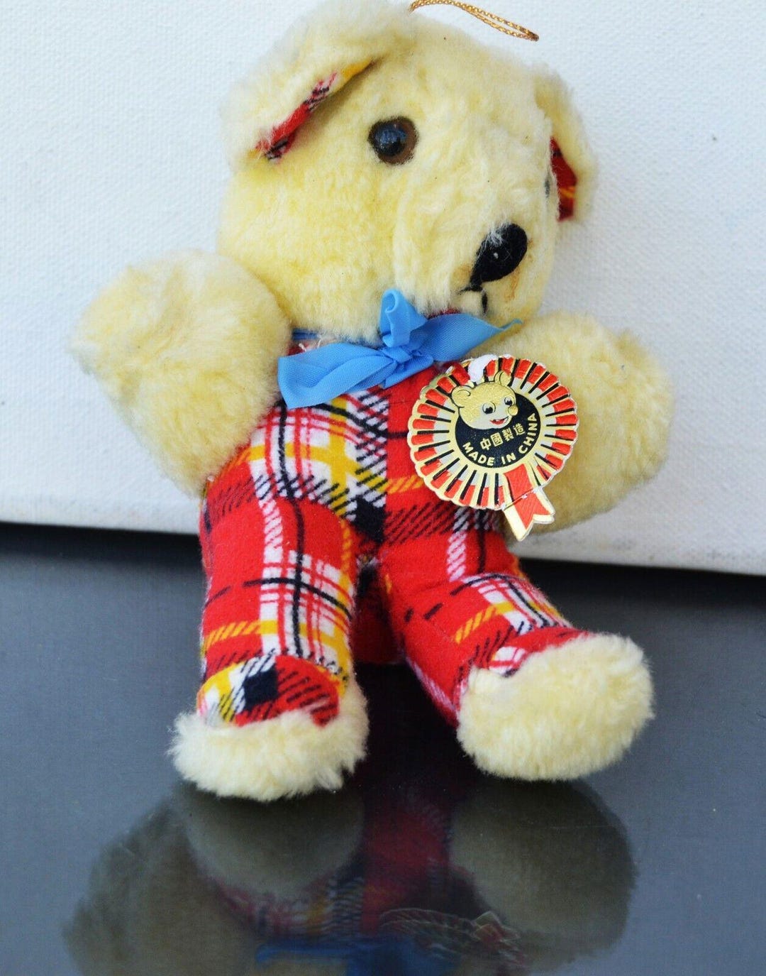 Vintage Toy Teddy Bear SDF Shangai Mohair Plush With Made in China ...