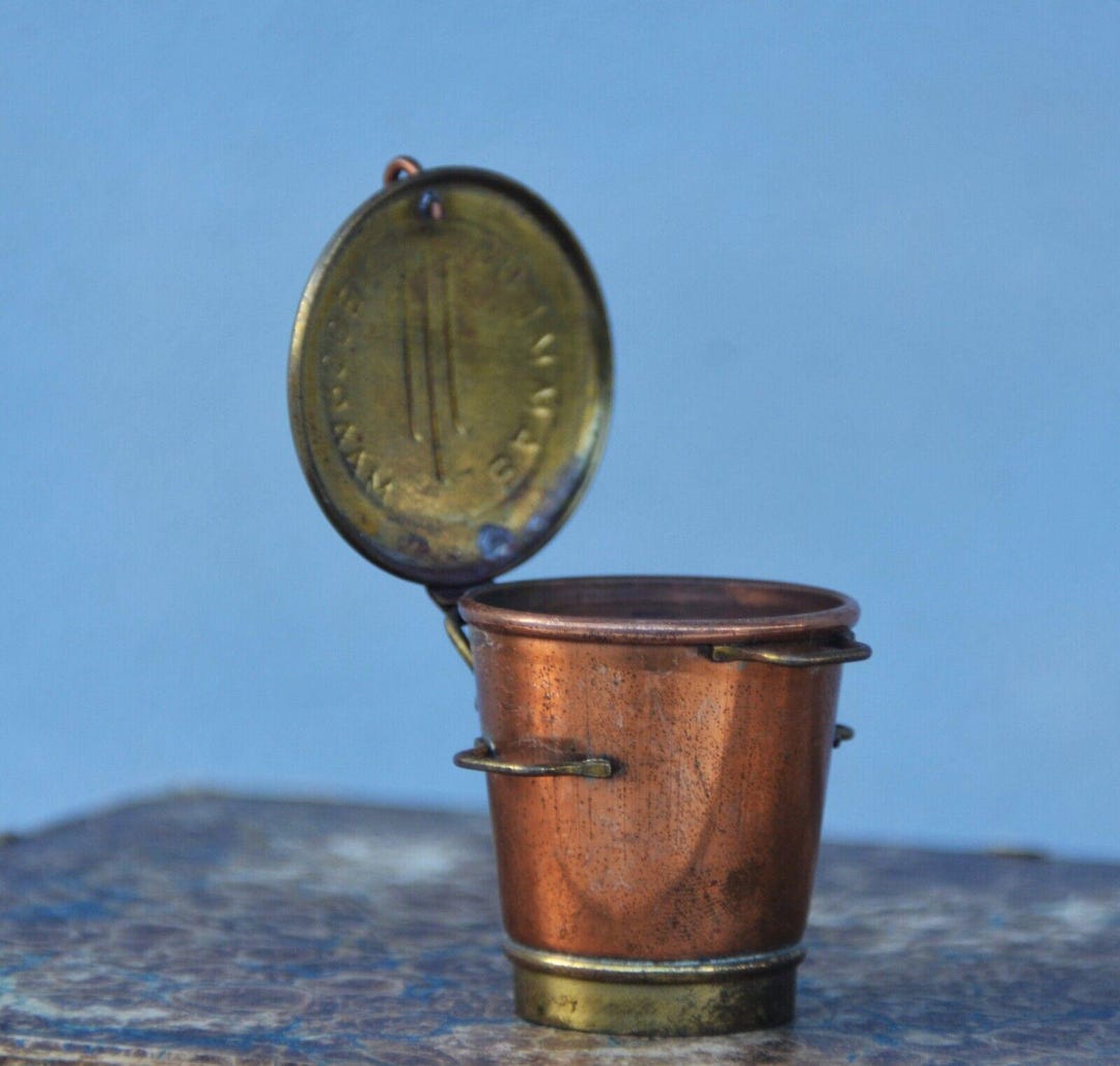 Copper Miniature Dutch Miniature Dustbin Copper Maarssen Bammens ...