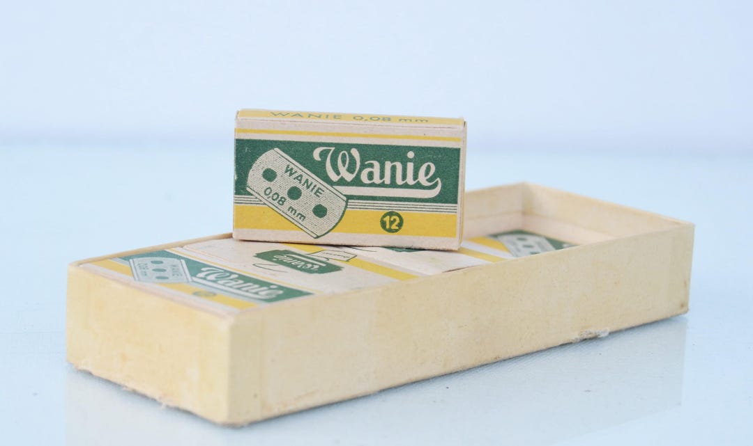 Vintage Razor Blades in Original Box of 12 'wanie' Germany 1930's - Lot ...