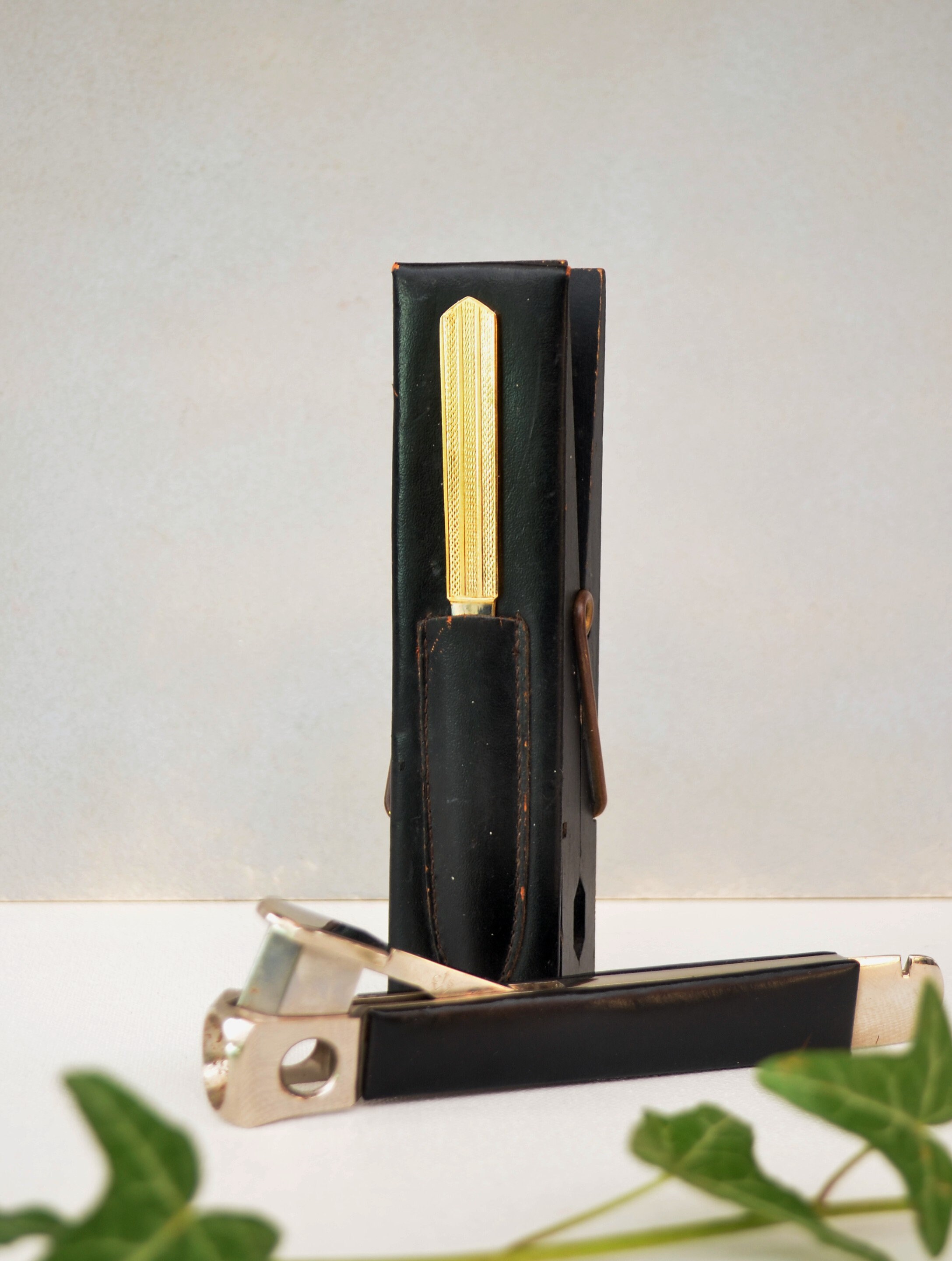 Mid Century Letter Clip Office Desk Set Paperclip and Cutter - Etsy