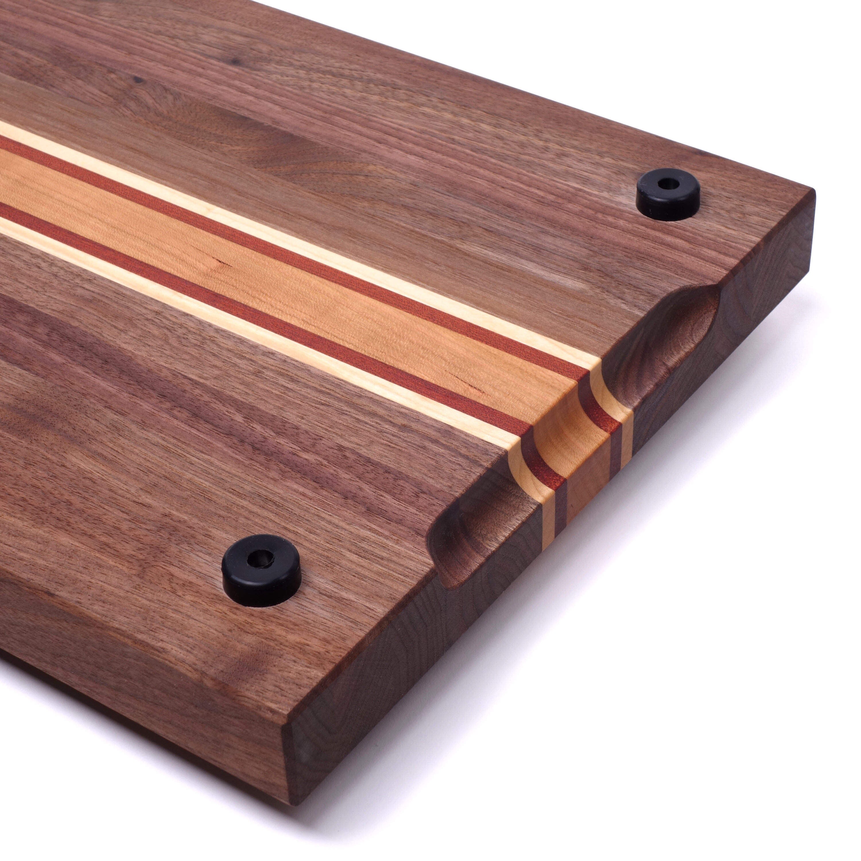 Pattern Cutting Board / Walnut / Edge Grain / Juice Groove / Handmade ...