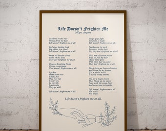 Life Doesnt Frighten Me - Etsy