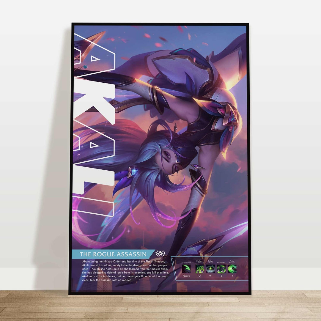 Akali | Custom League of Legends Poster | Personalize With Your ...