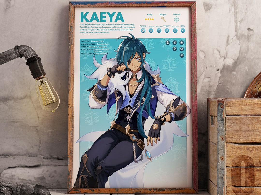 KAEYA | Genshin Impact Gaming Poster | Anime Poster | Gaming Print ...