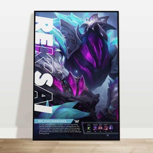 Rek'sai | Custom League of Legends Poster | Personalize With Your ...