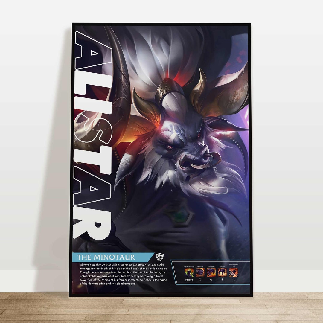 Alistar | Custom League of Legends Poster | Personalize With Your ...
